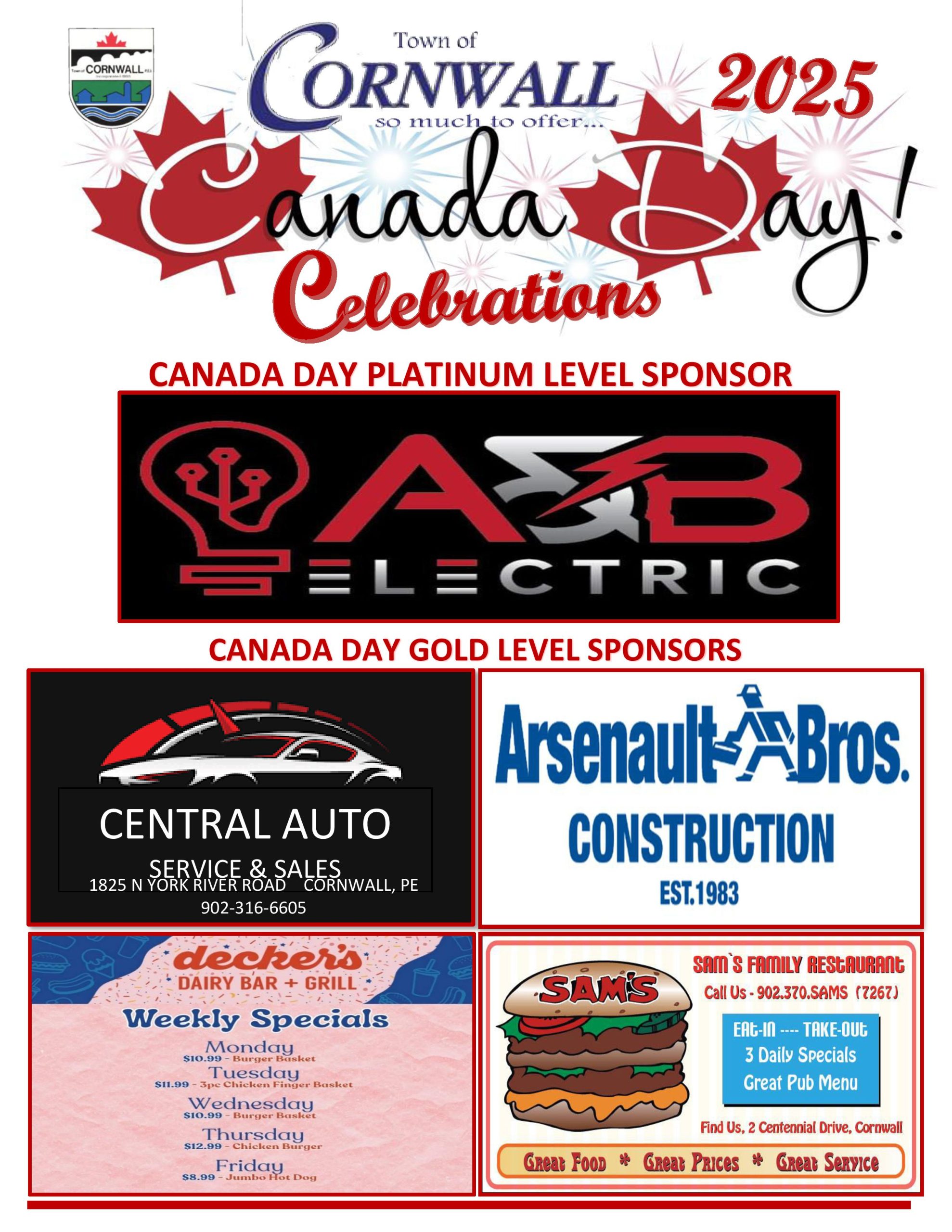 Canada Day Celebrations - Town of Cornwall